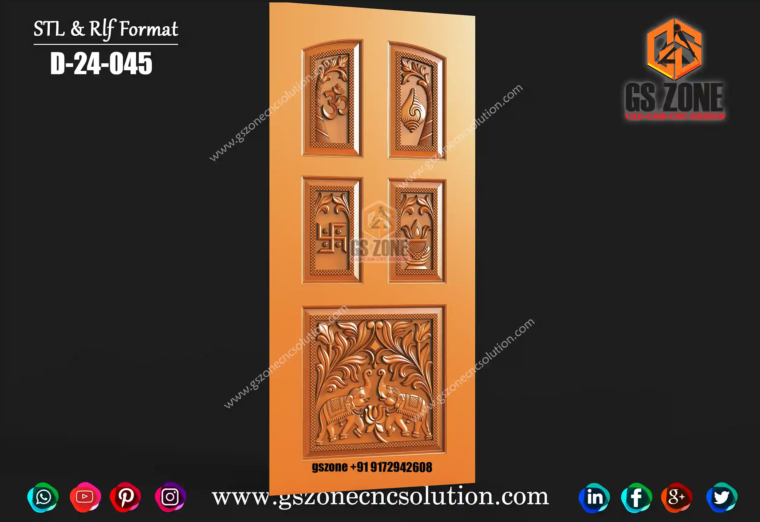 3D Om Door Design | GS Zone