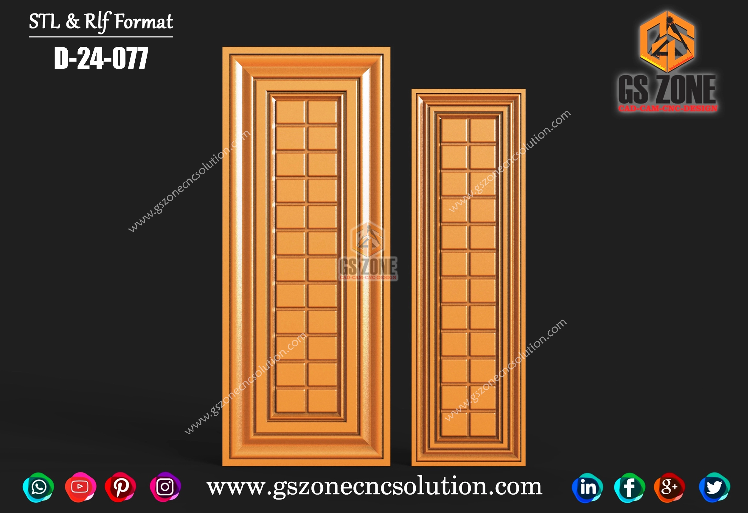 D-24-077 Simple Door | GS ZONE CNC SOLUTION™