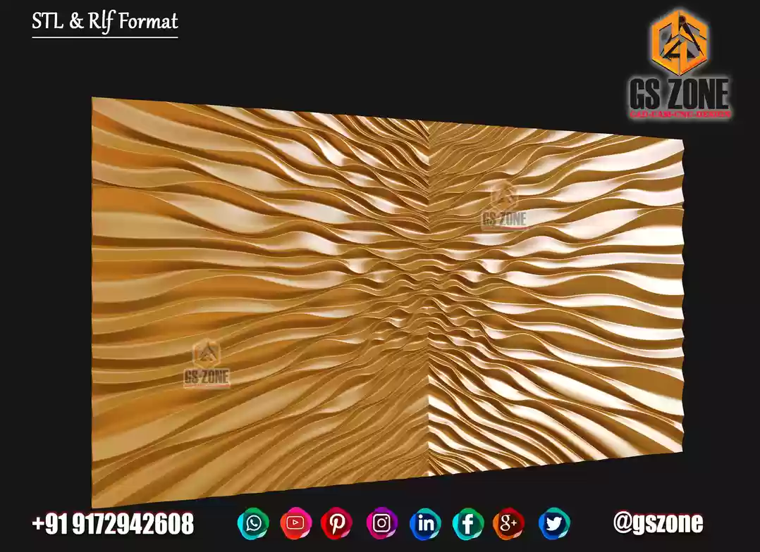 3D Wall Texture D-22-210 | GS ZONE CNC SOLUTION™